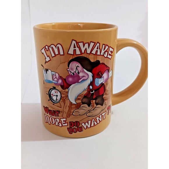 Disney | Dining | Disney Grumpy Jerry Leigh Dwarf Coffee Mug Cup Im ...